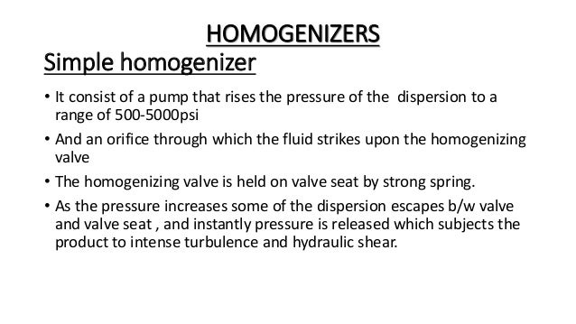 Homogenizers