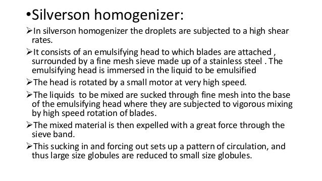 Homogenizers