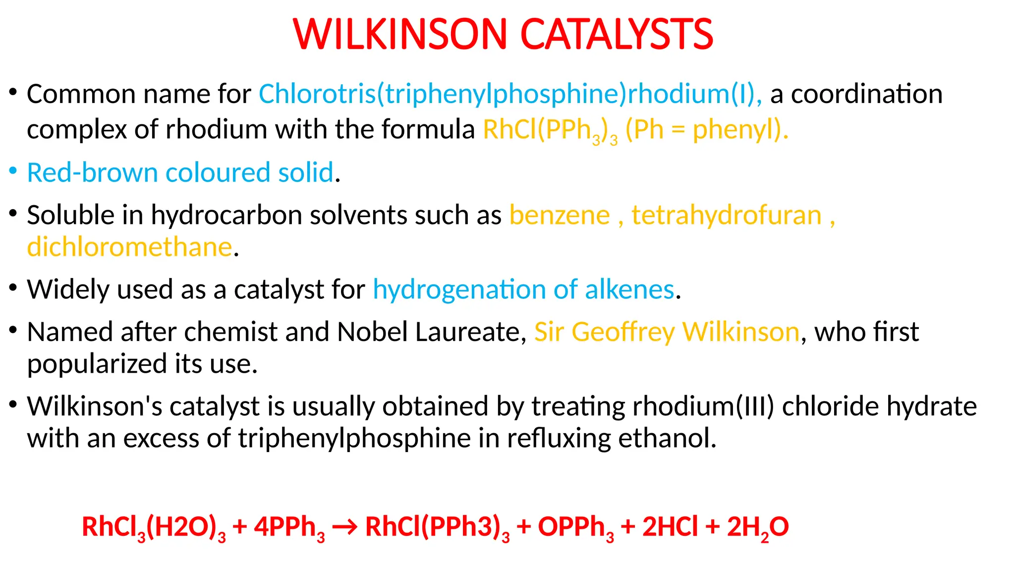 UNIT - 4 CATALYSIS : (C) HOMOGENOUS CATALYSIS , HYDROGENATION ...