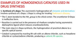 UNIT - 4 CATALYSIS : (C) HOMOGENOUS CATALYSIS , HYDROGENATION ...