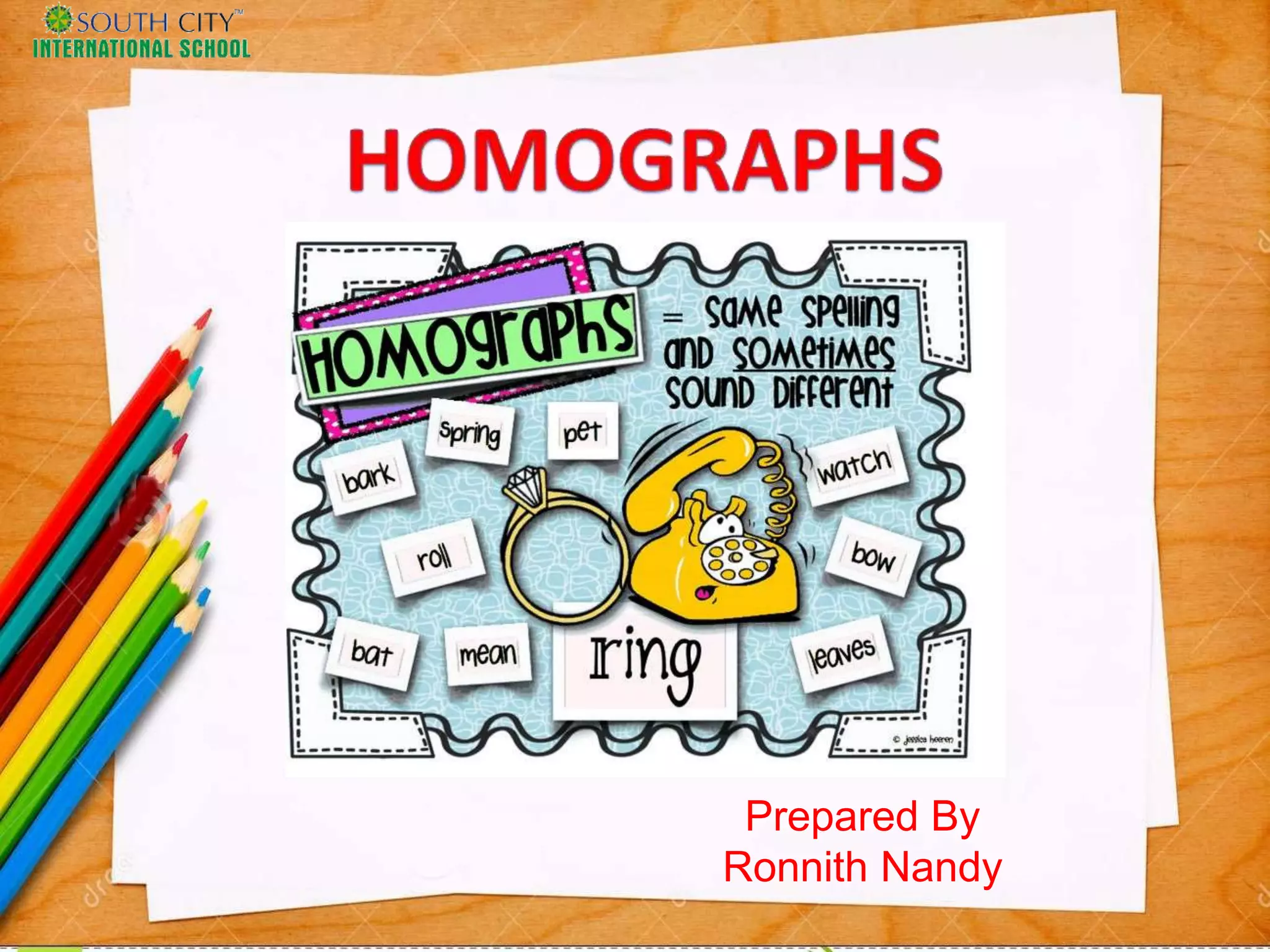 Homographs and Its Examples | PPTX