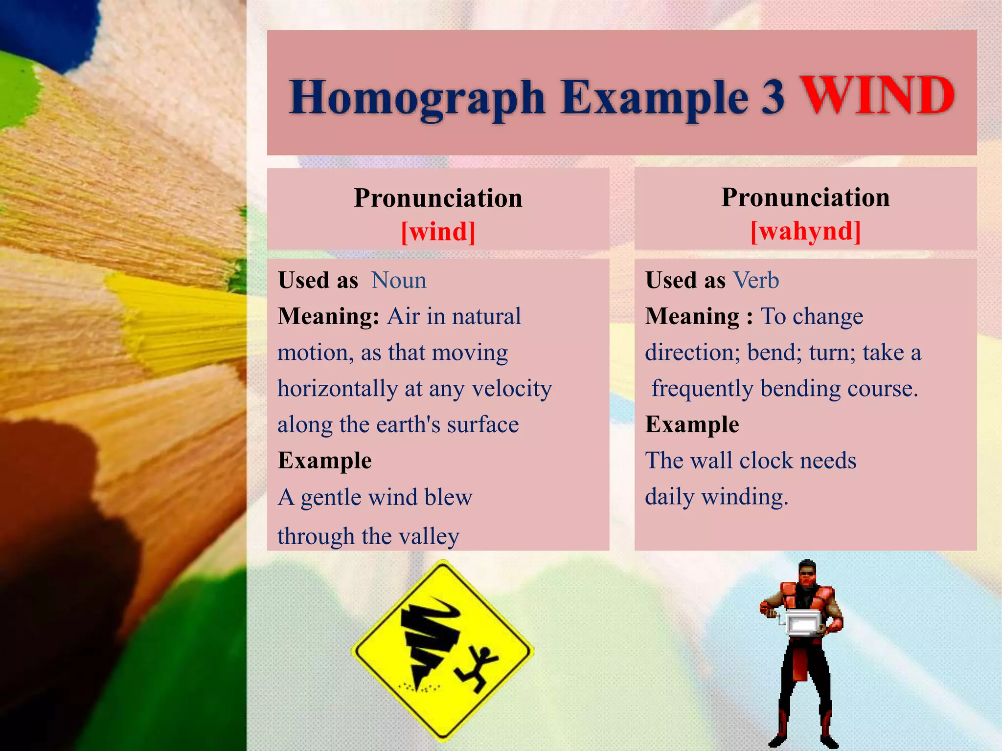 Homographs and Its Examples | PPTX