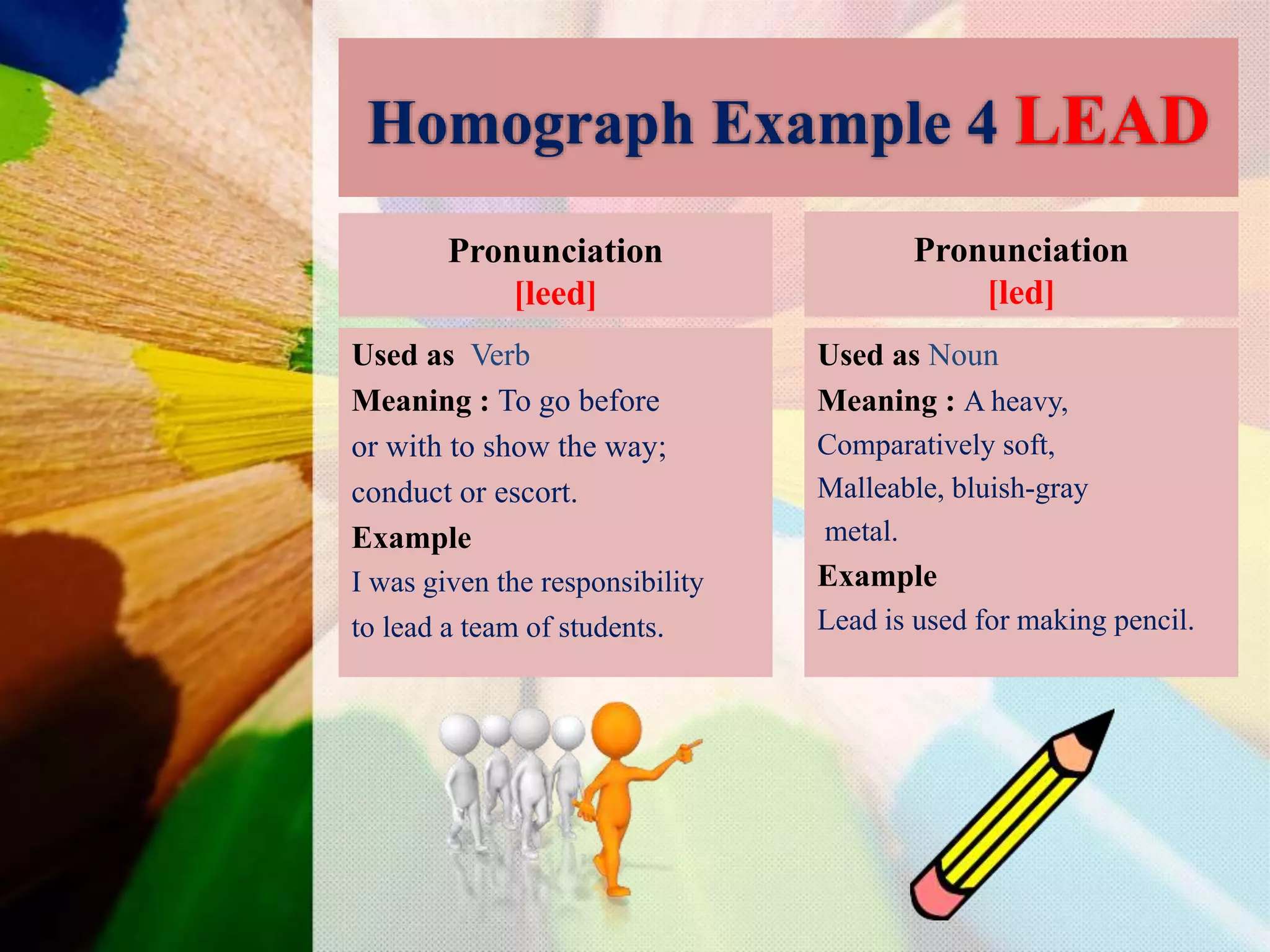 Homographs and Its Examples | PPTX