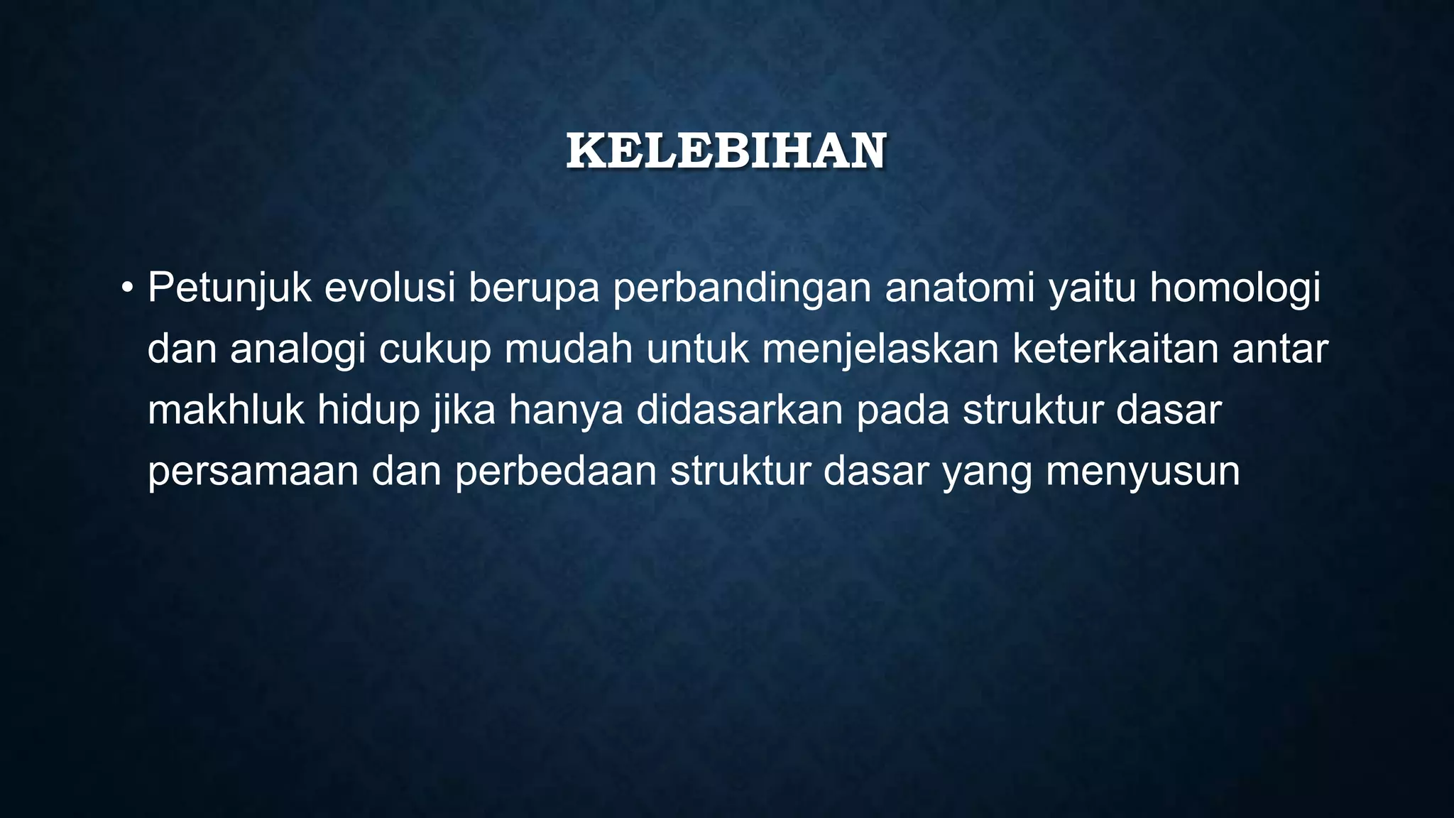 Homologi dan analogi perbandingan embriologi presentasi | PPTX