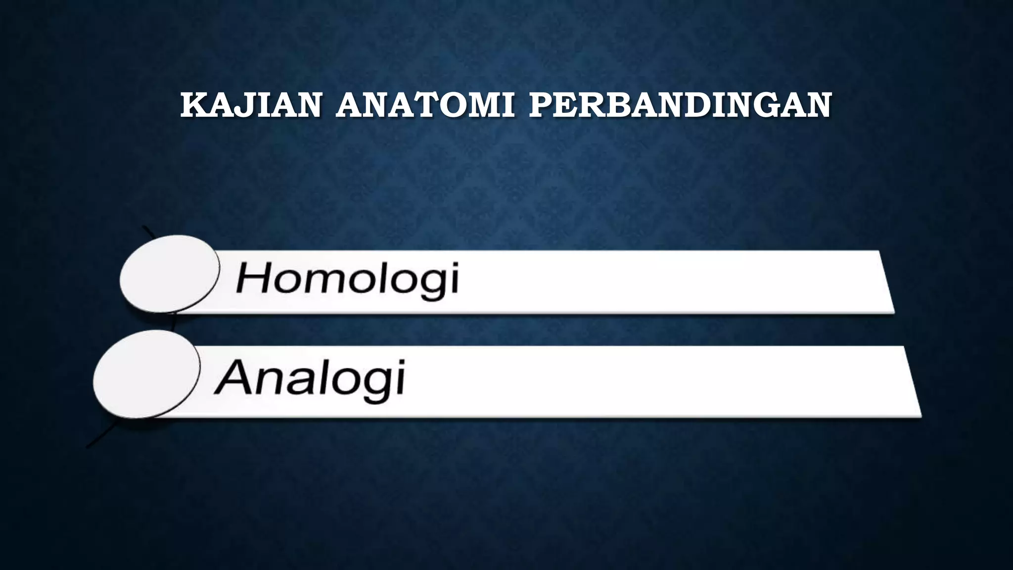 Homologi dan analogi perbandingan embriologi presentasi | PPTX