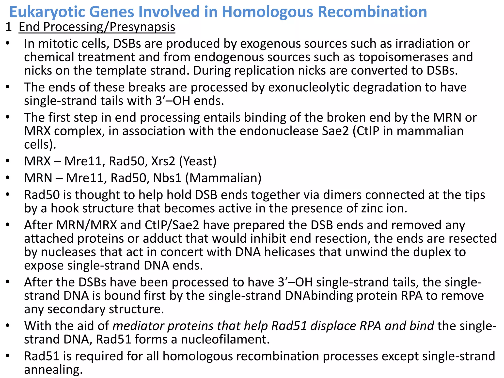 Homologous recombination | PPTX
