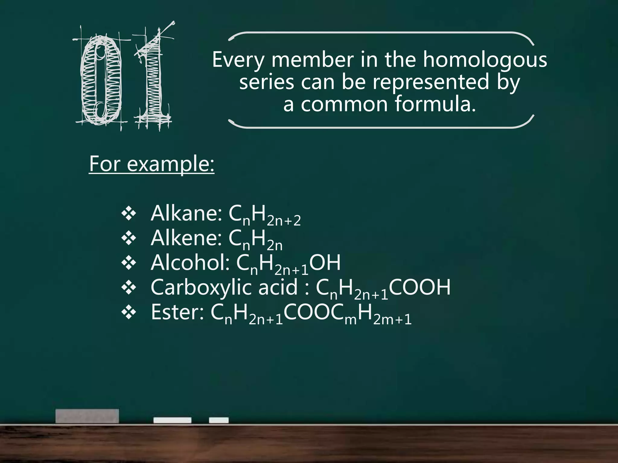 Homologous series | PPTX