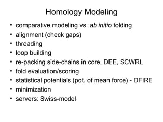 homology-modeling........................... | PPT