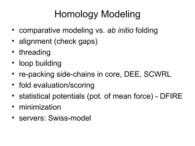 homology-modeling........................... | PPT