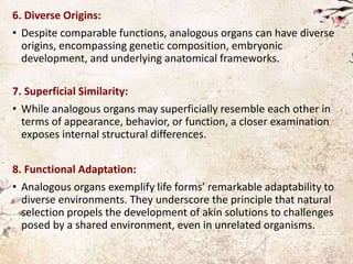 Homologous organs and analogous organs.. | PPTX