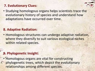 Homologous organs and analogous organs.. | PPTX