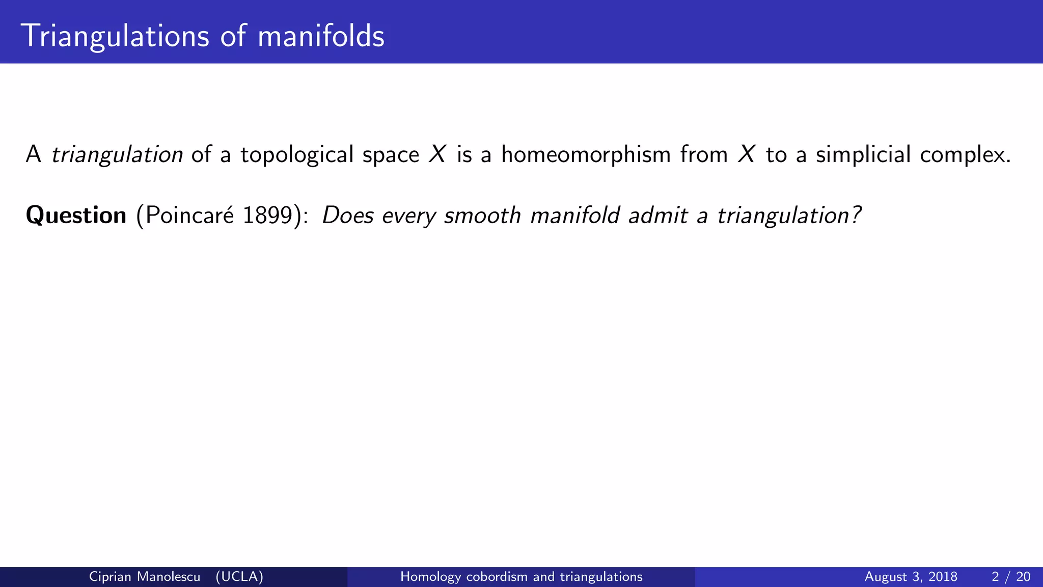 Homology cobordism and triangulations.pdf | 3-D Graphics | Computer Software and Applications