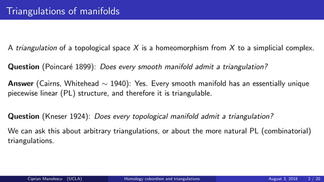 Homology cobordism and triangulations.pdf