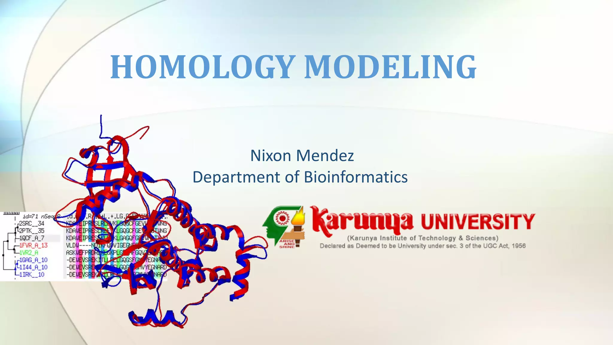 Structural Bioinformatics - Homology modeling & its Scope | PDF
