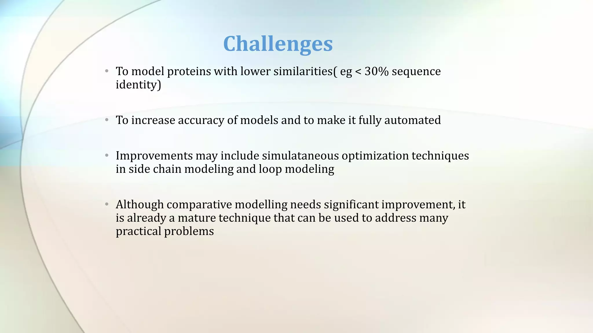Structural Bioinformatics - Homology modeling & its Scope | PPT Structural Bioinformatics - Homology modeling & its Scope | PPT