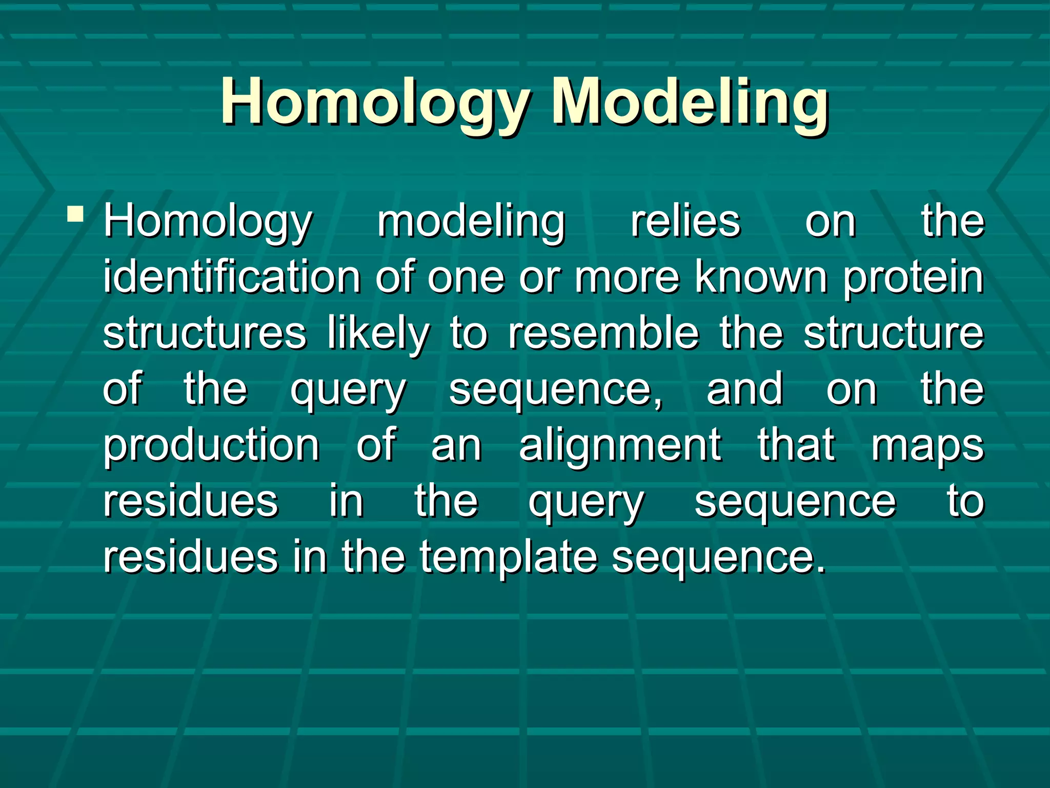 Homology modeling | PPT