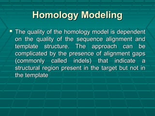 Homology modeling | PPT