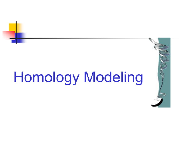 Homology modeling tools | PPT