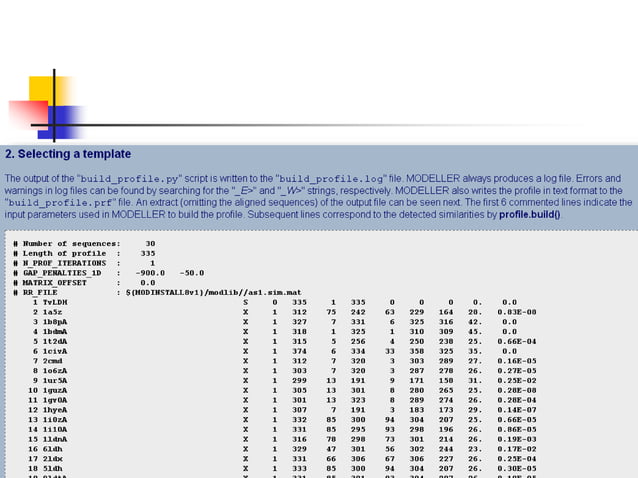 Homology modeling tools | PPT