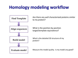Homology modeling: Modeller | PPTX