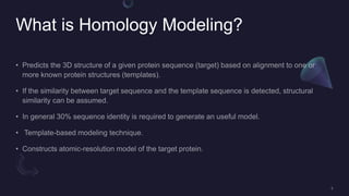 Homology modeling of proteins (ppt) | PPTX