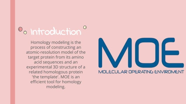 Homology modeling using MOE | PPTX
