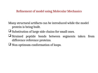 Homology modelling-Protein structure prediction | PPT | Chemistry | Science