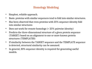 Homology modelling-Protein structure prediction | PPT | Chemistry | Science