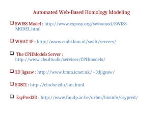 Protein structure prediction by Homology modelling | PPT
