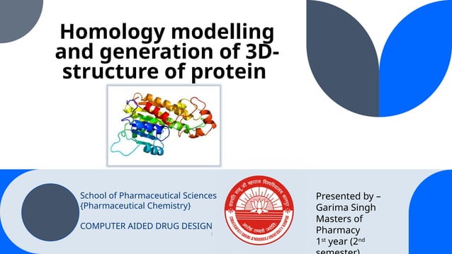 Homology modelling and generation of 3D-structure of protein (G).pptx