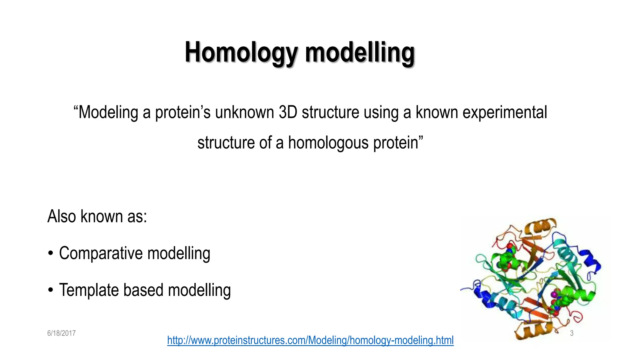 Homology modelling for the exploration of drug targets | PPT