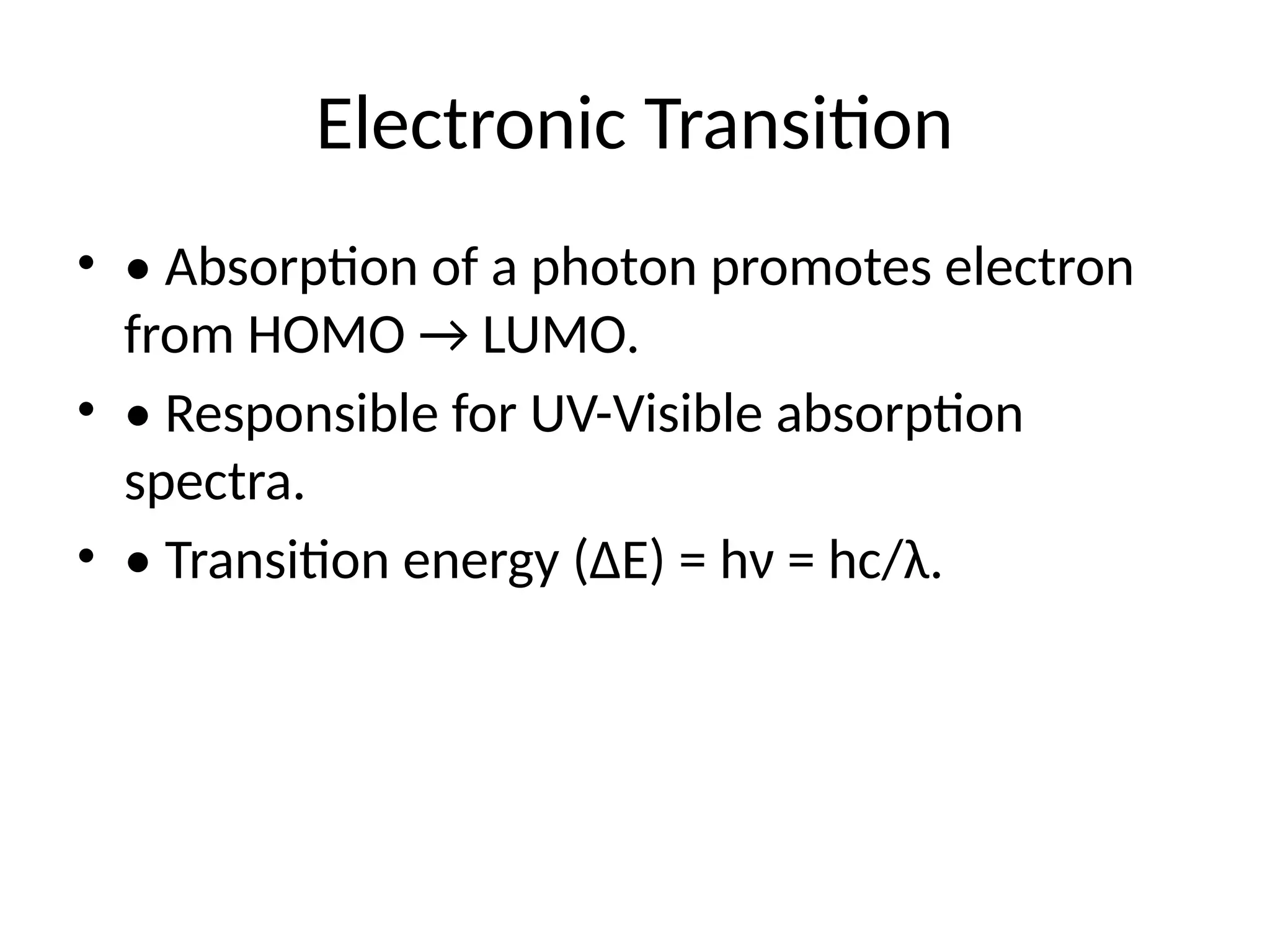 HOMO_LUMO_Transition_with_Diagrams for Class 12th | PPTX