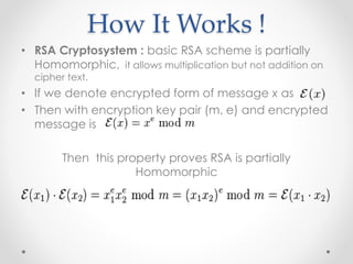 Homomorphic encryption | PPT