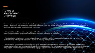 Homomorphic Encryption: Unveiling secrets without exposing them | PPTX ...