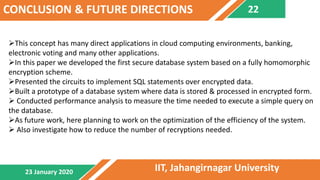 Homomorphic encryption scheme | PPT