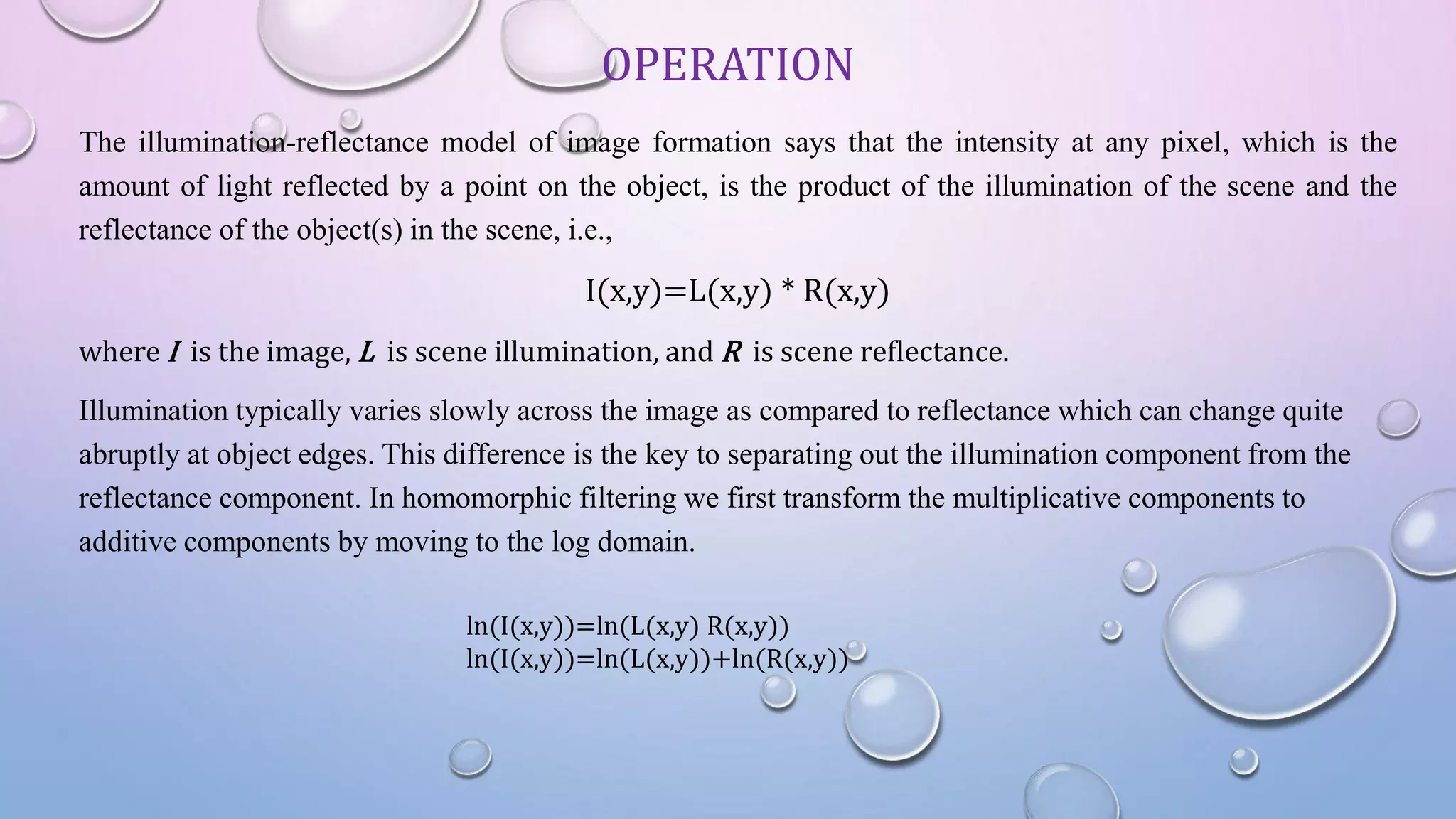 Homomorphic filtering | PPTX