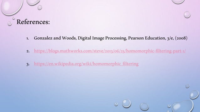 Homomorphic filtering | PPTX | Photo Editing Software | Computer ...