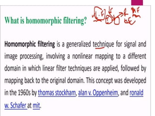 Homomorphic filtering | PPT