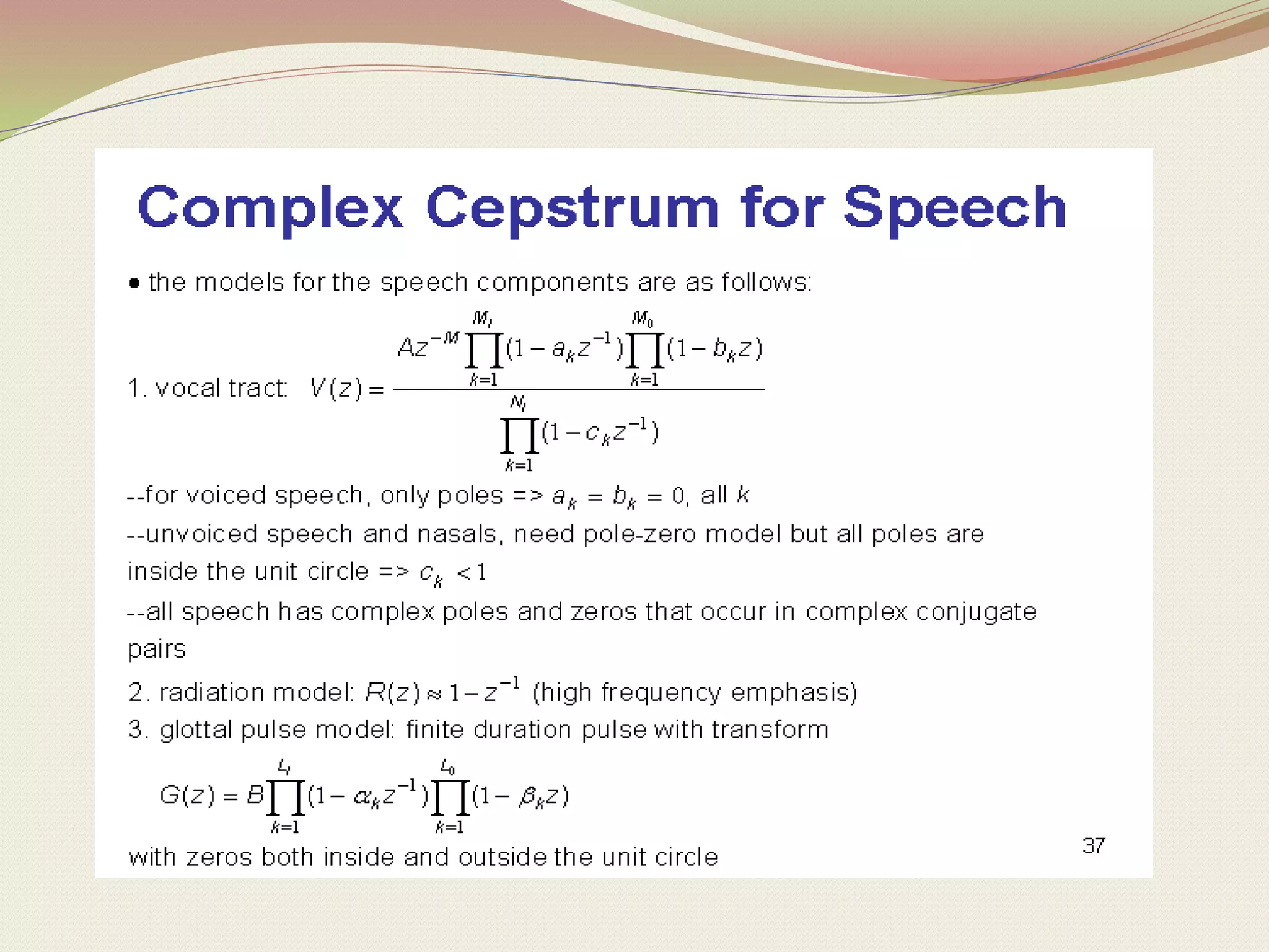 Homomorphic speech processing | PPTX