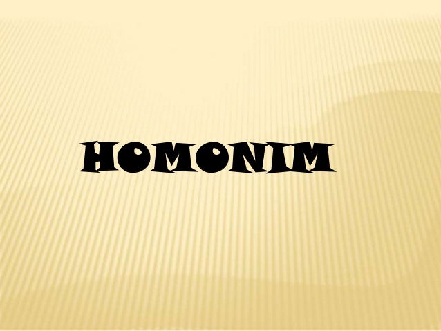 Homonim