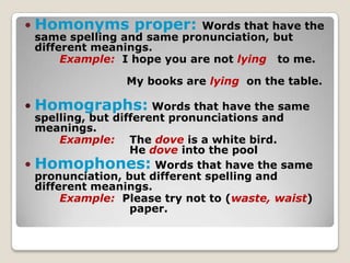Homonym | PPTX