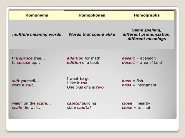 Homonym | PPTX
