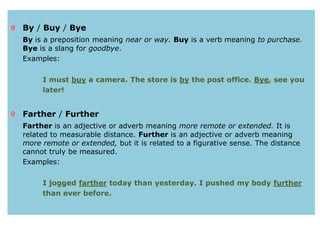 Homonym errors | PPTX