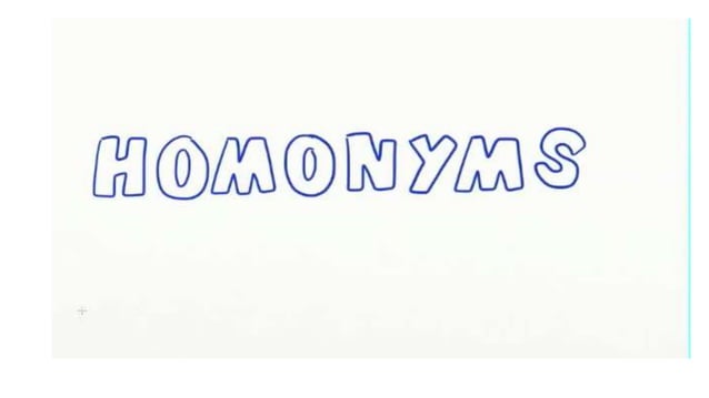 Homonym & hyponym presentasi b.inggris | PPT