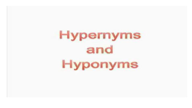 Homonym & hyponym presentasi b.inggris | PPTX