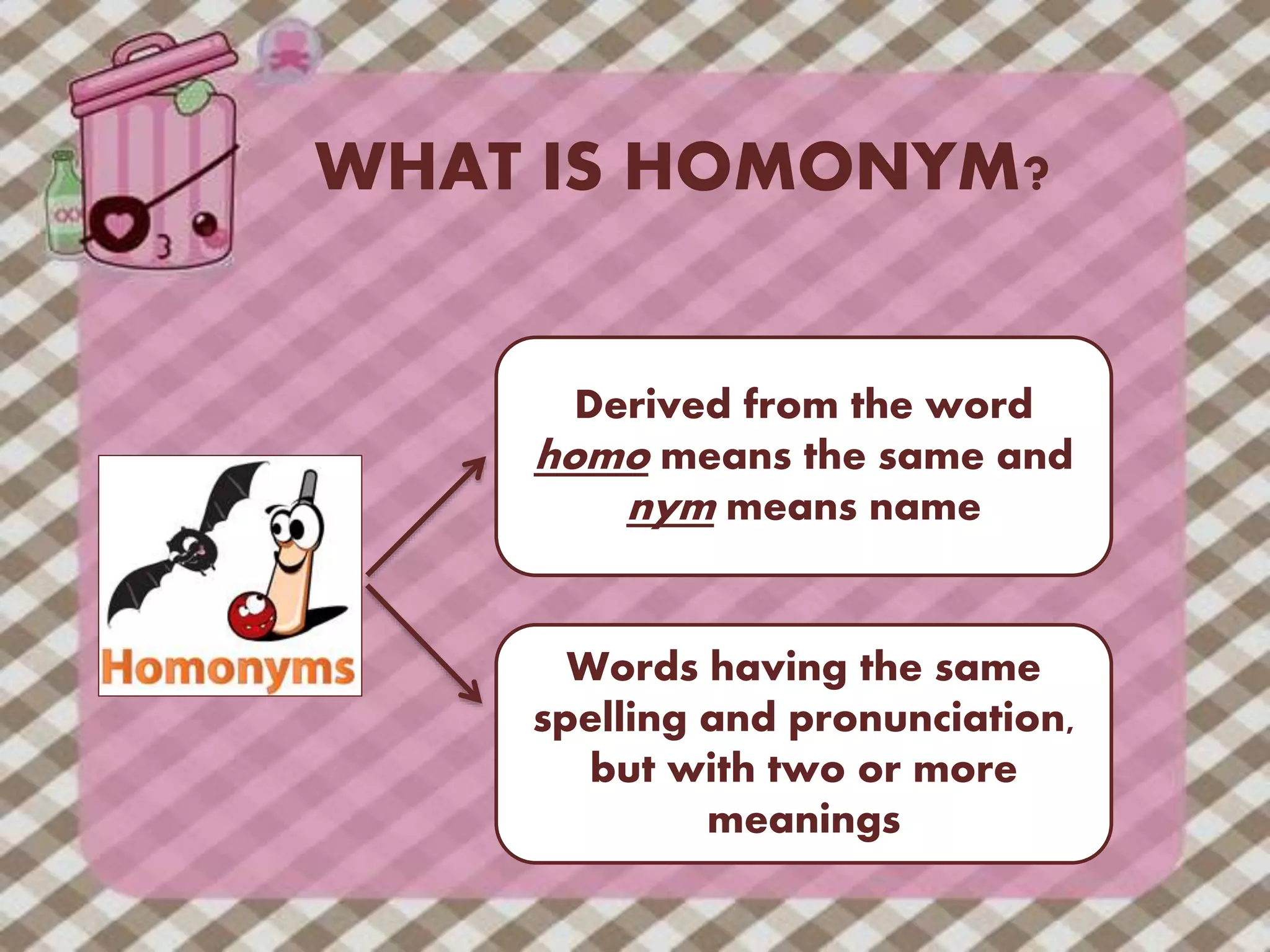 Homonym & polysemy | PPTX