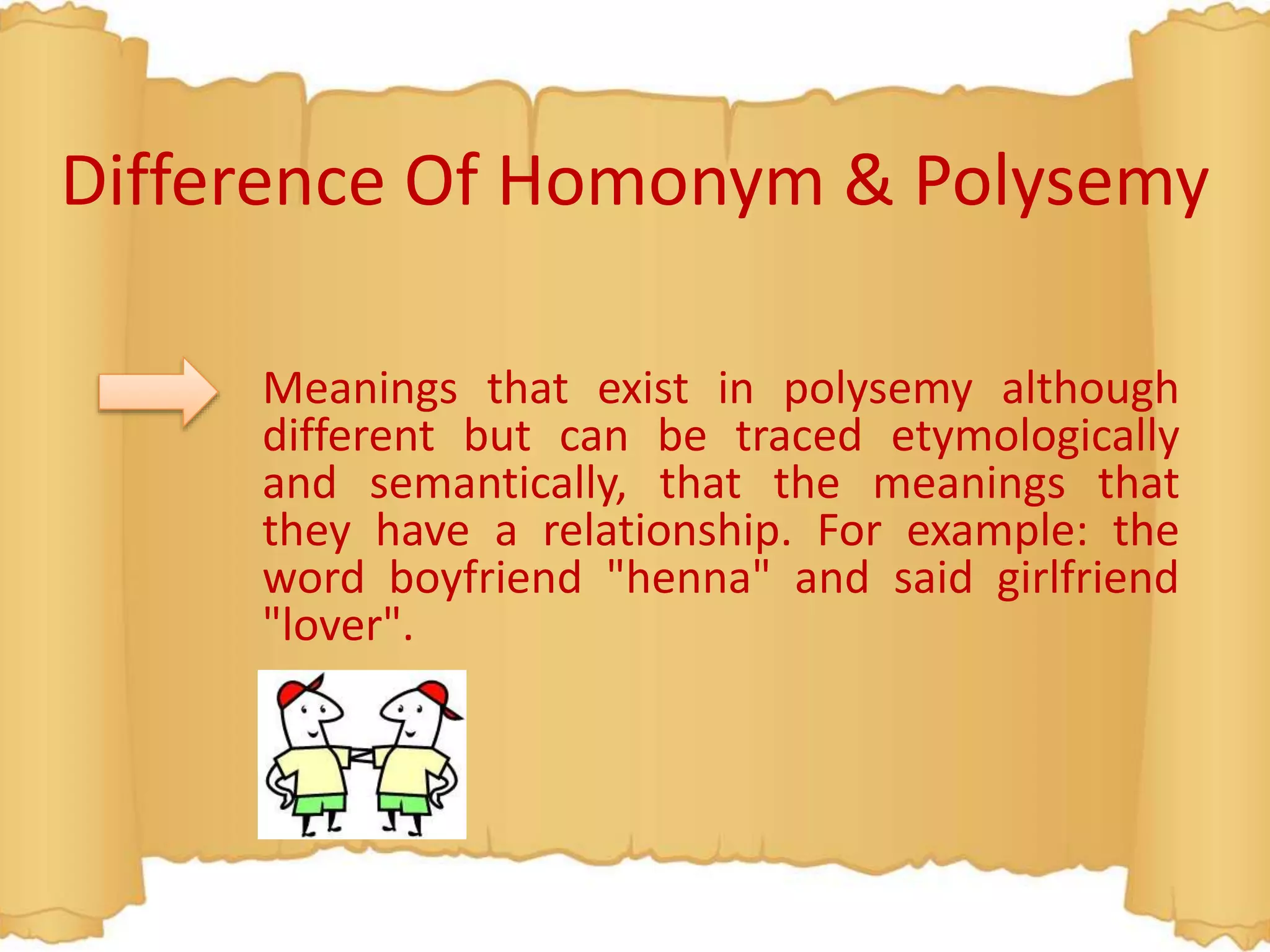 Homonym & polysemy | PPTX