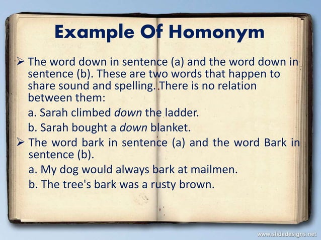 Homonym & polysemy | PPTX