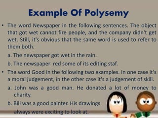 Homonym & polysemy | PPTX