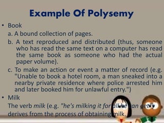 Homonym & polysemy | PPTX
